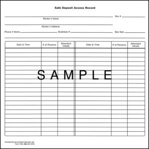 F01 Safe Deposit Box Lease Agreement - AdvanceTec