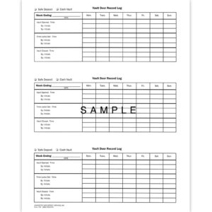 F07B Safe Deposit Box Admission Record - AdvanceTec