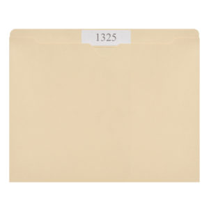 F21 Safe Deposit Box File Folder with Box Numbers - AdvanceTec
