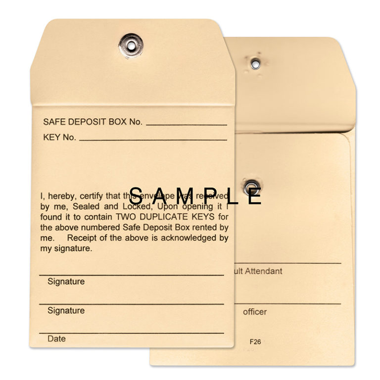 F26 Sealed Key Envelope - AdvanceTec